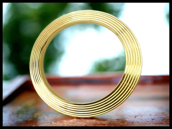 Rudra Rage PURE BRASS PUNJABI CHAKRI TYPE DESIGNER LINES KADA FOR MENS ...