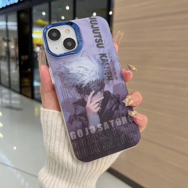 AS PLATINUM Apple iPhone Luxury ANIME Satoru Gojo New IMD Printed Back ...