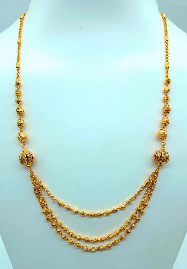 3 layer gold chain designs with price store
