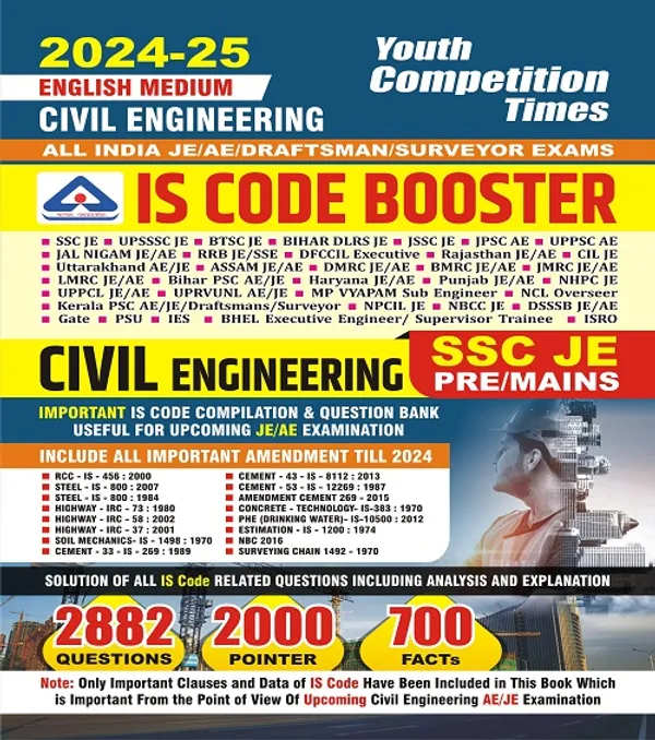 Yctbooks Eng.Med.)POD)Civil Engineering IS Code Booster SSC (2024-25) Price in India - Buy ...