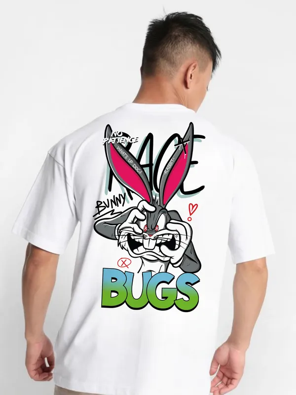 Rarescape Angry Bugs Graphic print Oversized Tshirt Price in India ...