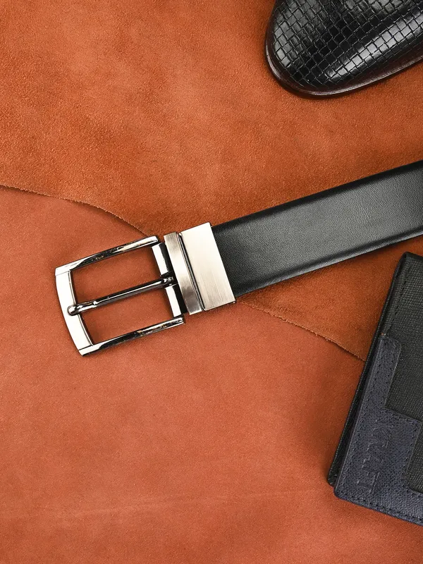 K AND K IMPEX Black Solid Leather Belt For Men Price in India - Buy K ...