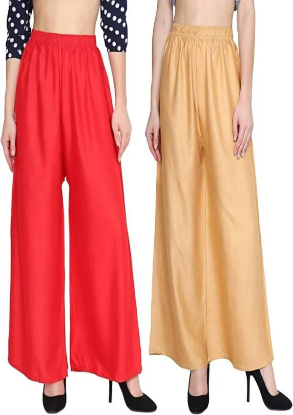 Aryson India Women's Pure & Soft Premium Rayon Cotton Casual Palazzo ...