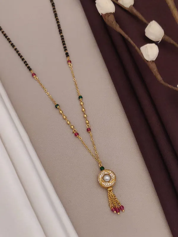 Trendz Jewellery Stylish Round Shape Ad Mala With Colourfull Beads ...