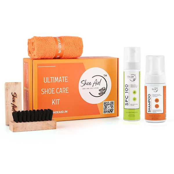 Shoe Aid Quick Shoe Cleaning Kit With Shoe Shampoo + SPC100 + Soft ...