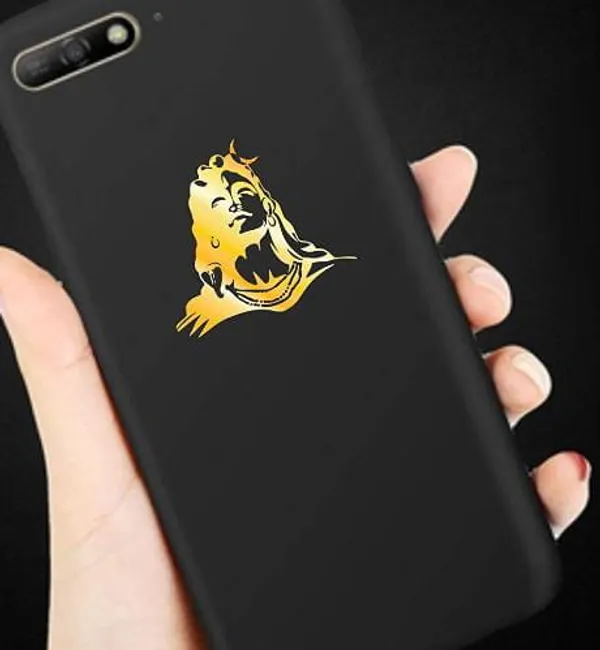 CWONK Bholenath Mahakal 24k Gold Plated Mobile Sticker Pack of 2 Price ...