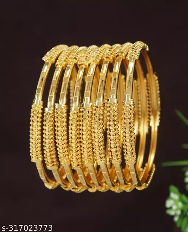 Kalyani Jewellers ( shreenathji jewellery ) New designer high gold plated 8 pcs bangle for women ...