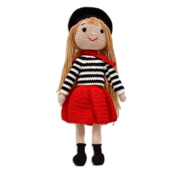 SnugglePuff Crochet Girl Doll 30cm | Handcrafted | Stuffed Dolls | Cute ...