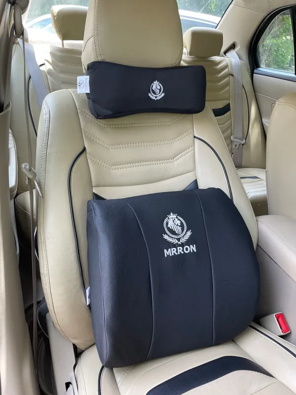 Marron Brezze Lumbar Back Support Neck Rest For Chair & Car Seat ...