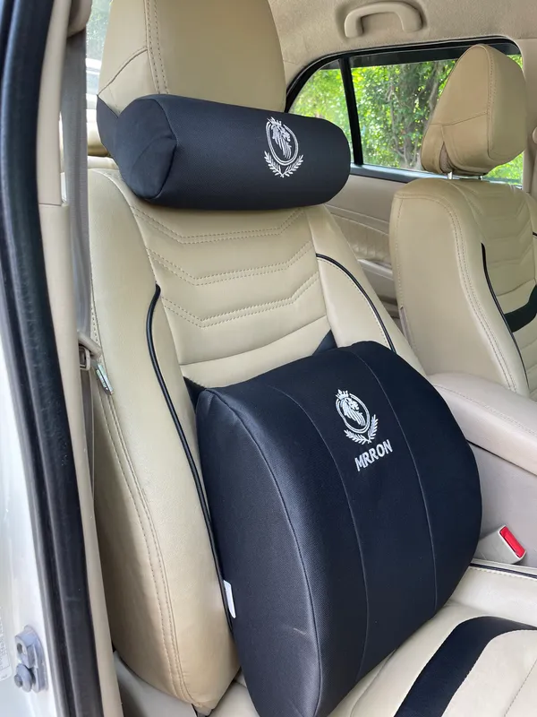 Marron Large Back Support Neck Rest For Chair & Car Seat, Orthopaedic ...