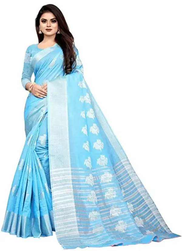 samridh sarees Multicolor Chiffon Saree With Blouse Price in India ...