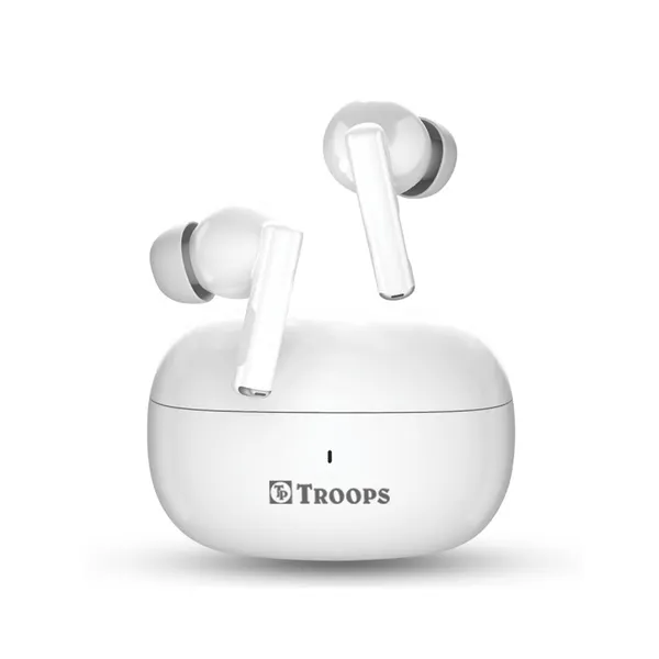 Tp Troops TP TROOPS Truly Wireless Earbuds with 28Hr Playtime,Quad Mic with ENC,Low Latency, BT ...